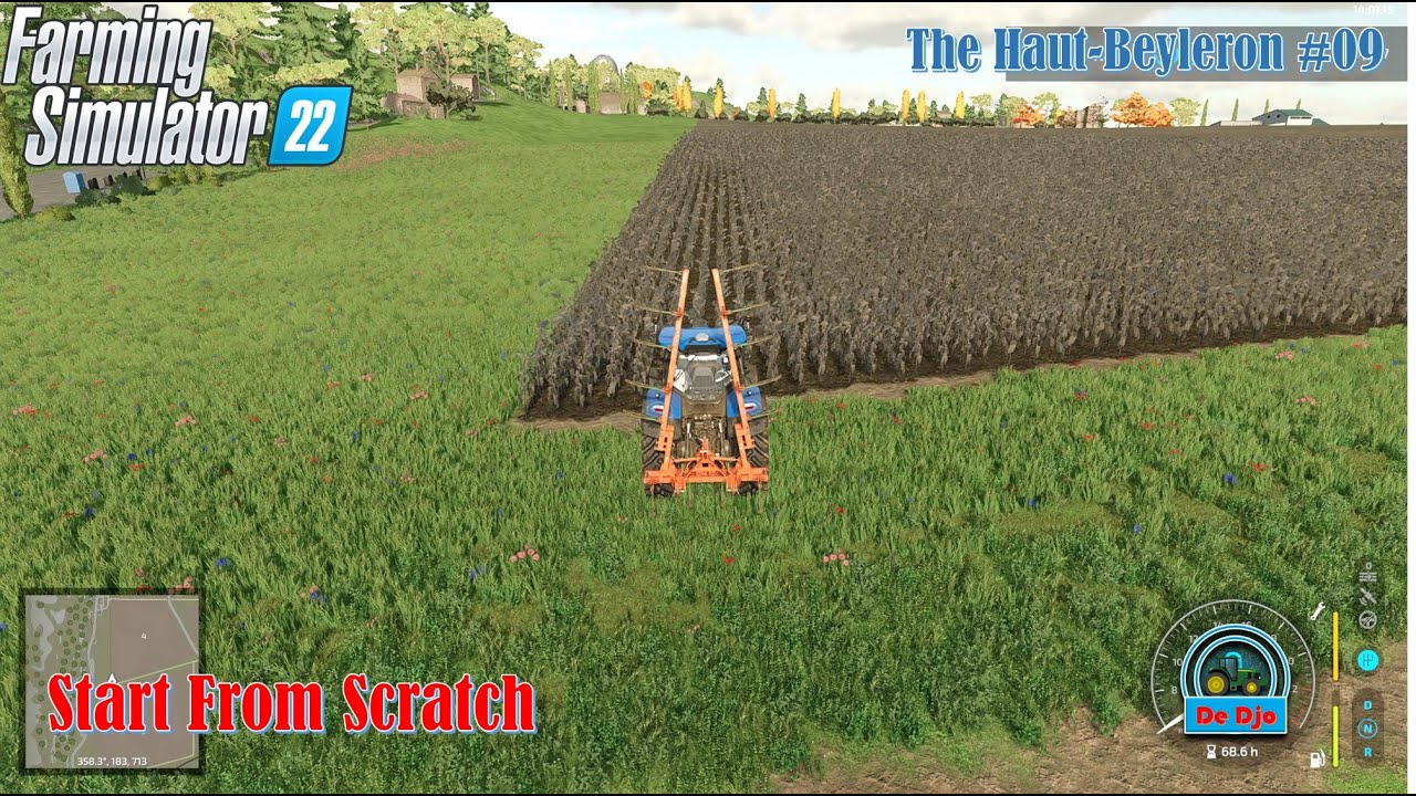 FS22 Haut-Beyleron || Plowing Job Contract || 2x times speed eps. 009 ...