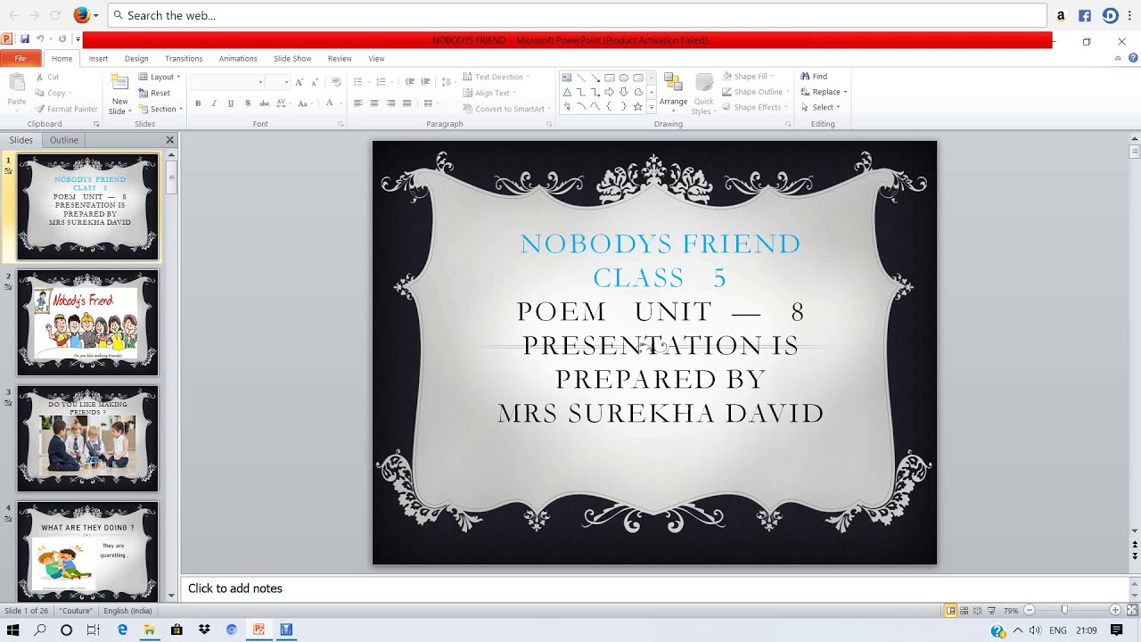 Nobody's friend (poem) - YouTube