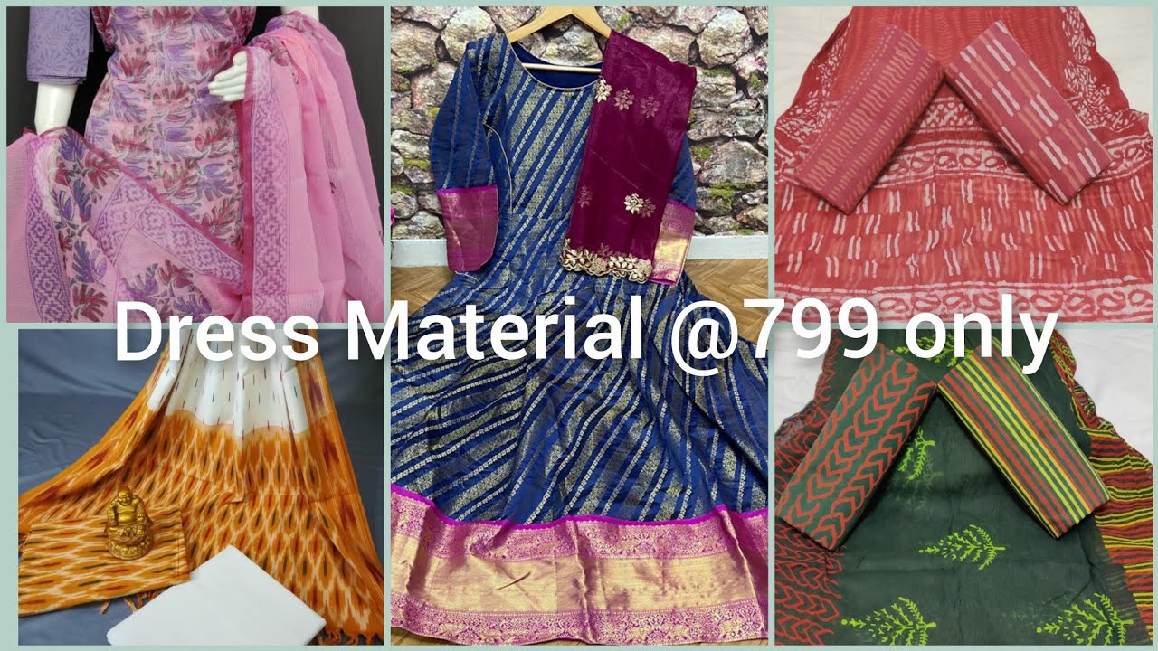 different models dress materials all type of dress @799 - YouTube