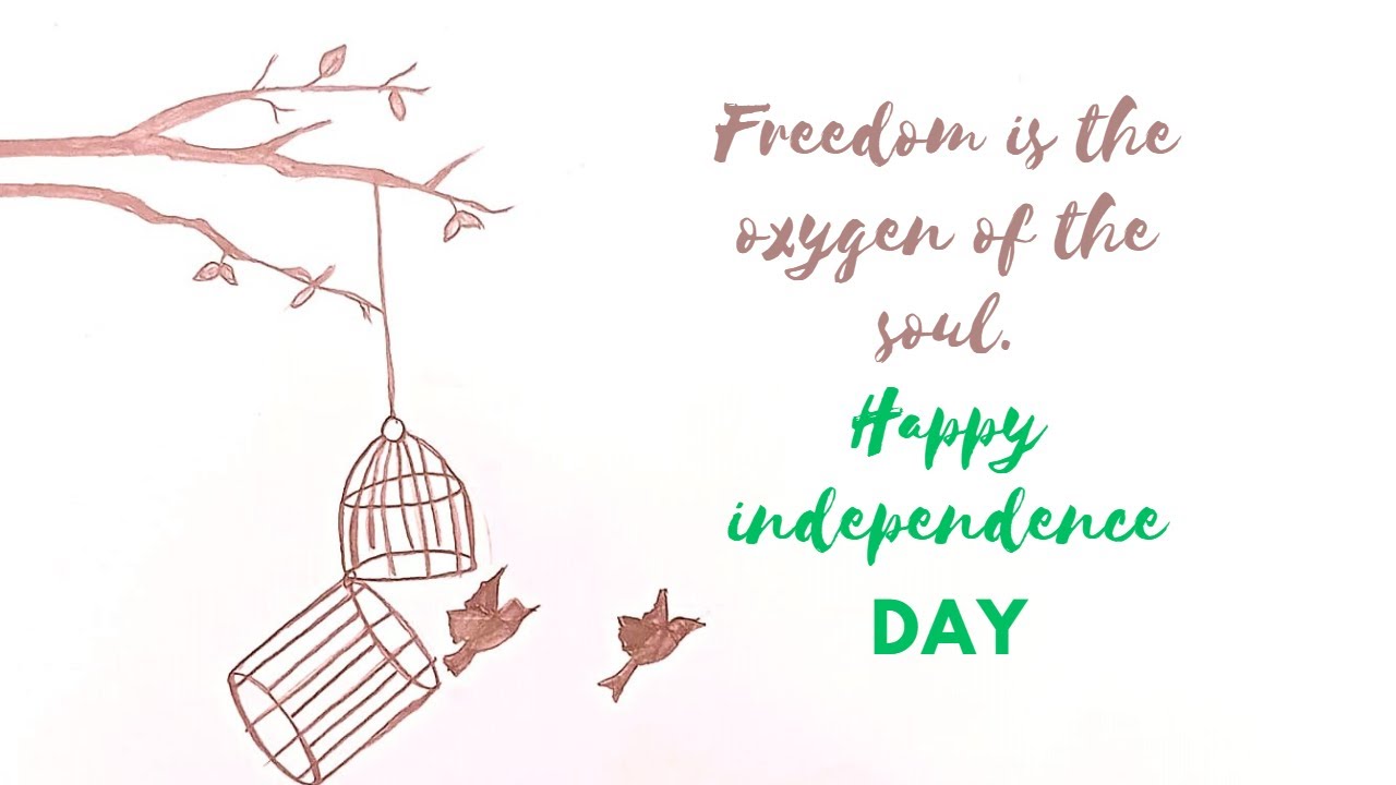 Step by Step Drawing of Freedom Birds || Happy Independence Day || Lead ...