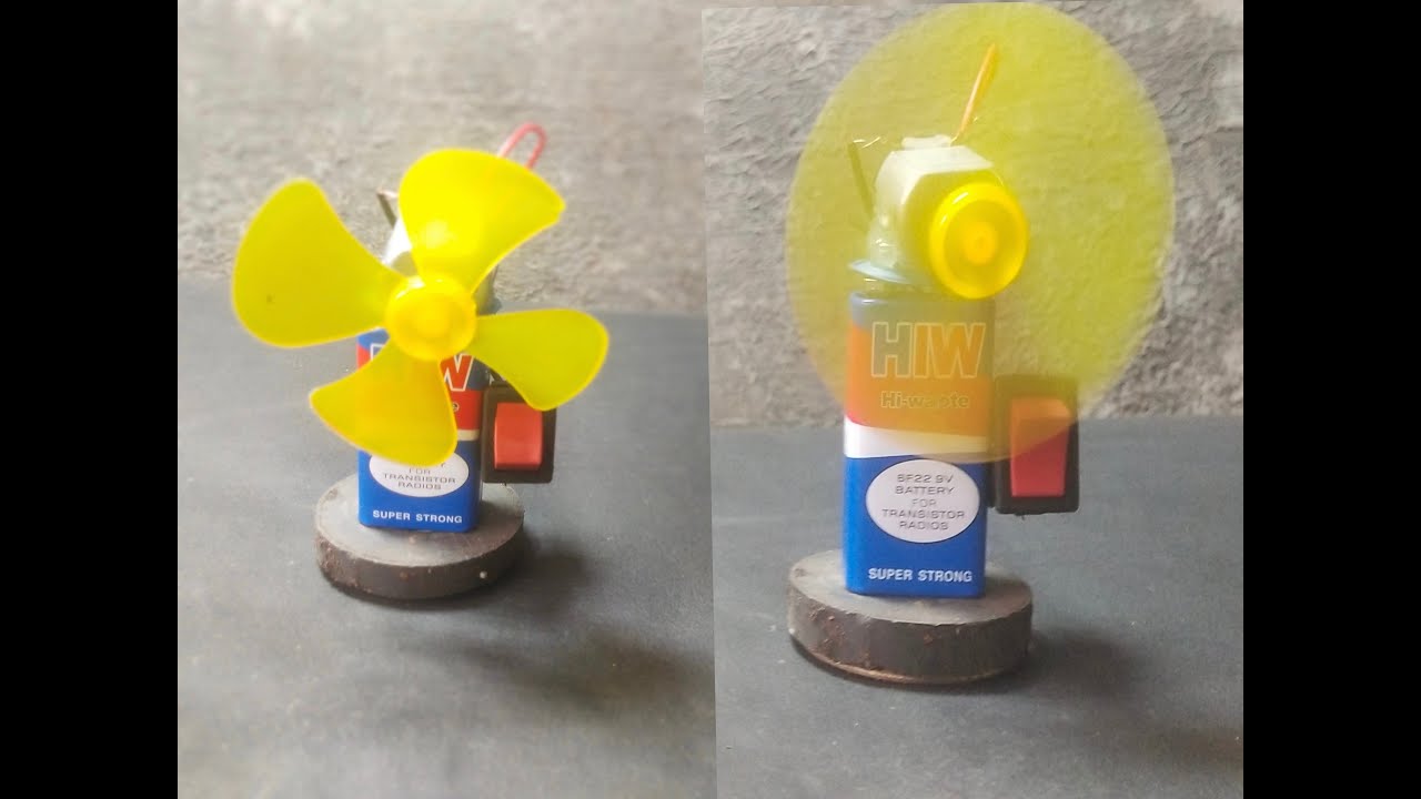 How to Make a Fan at Home | DC Motor Fan Making - YouTube