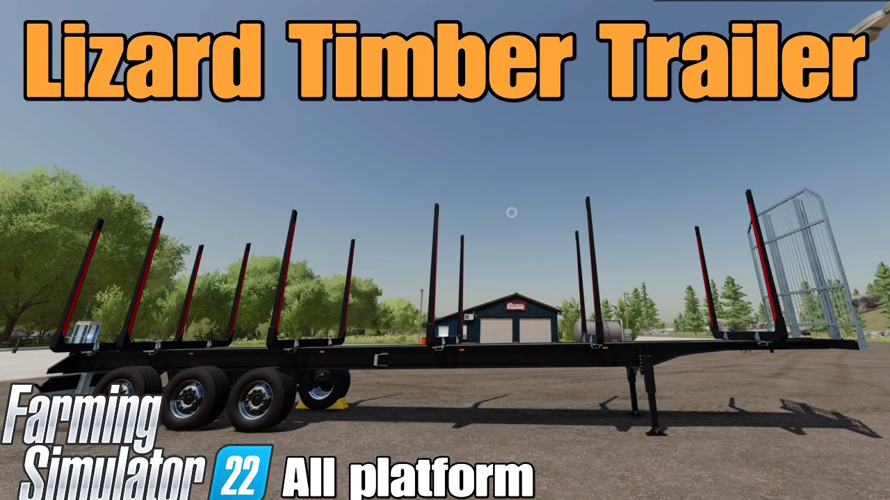 Lizard Timber Trailer / FS22 mod test for all platforms - YouTube