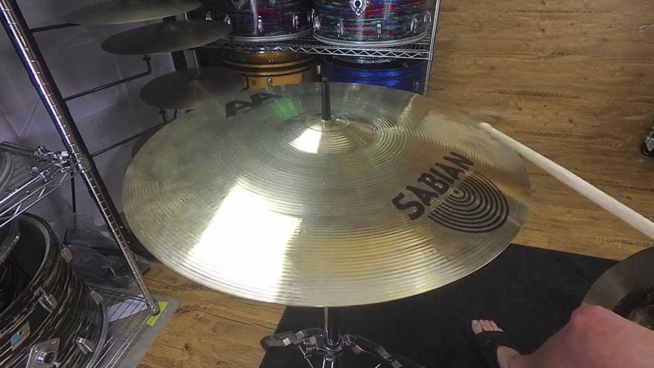 Sabian 21" AA Dry Ride Cymbal - 3212 Grams - YouTube