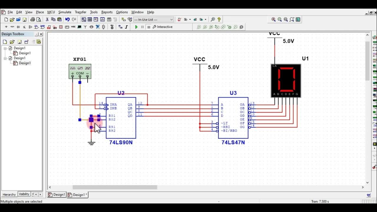 Digital clock working using multisim | Tamil Explanation full video - YouTube