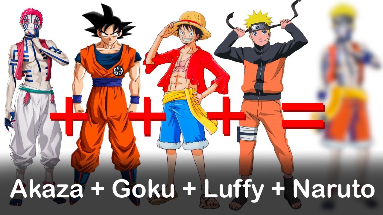 4 Most Popular Anime Characters Fusion 1 Goku Luffy 10 Famous And