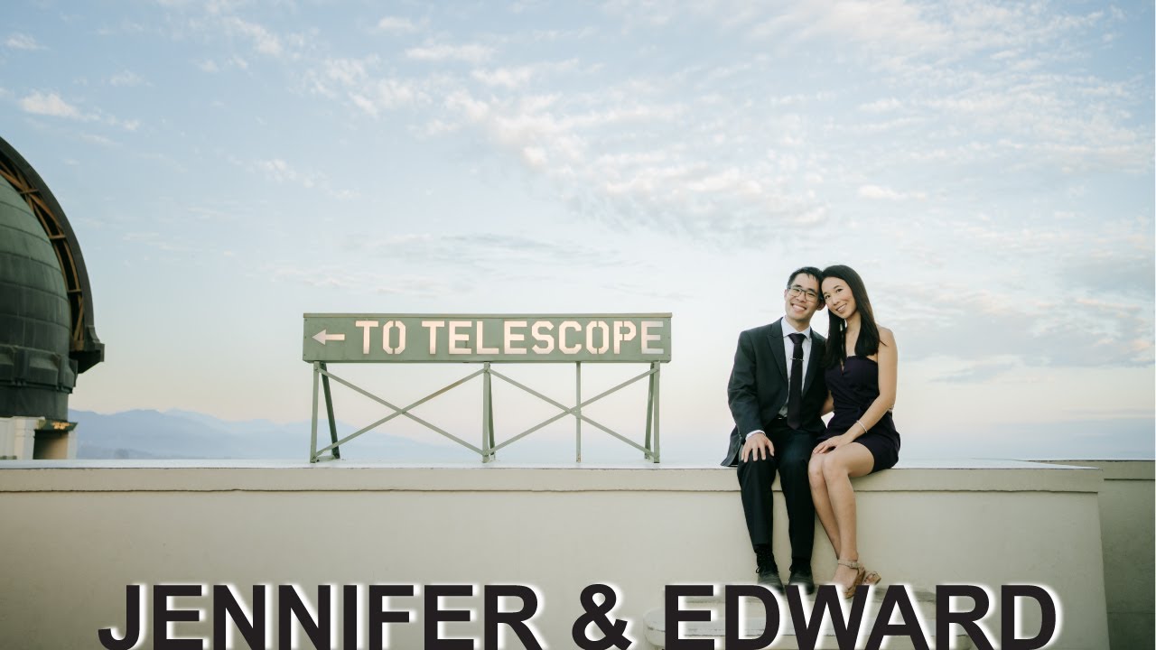 Surprise Proposal at Griffith Observatory | Jennifer & Edward ...