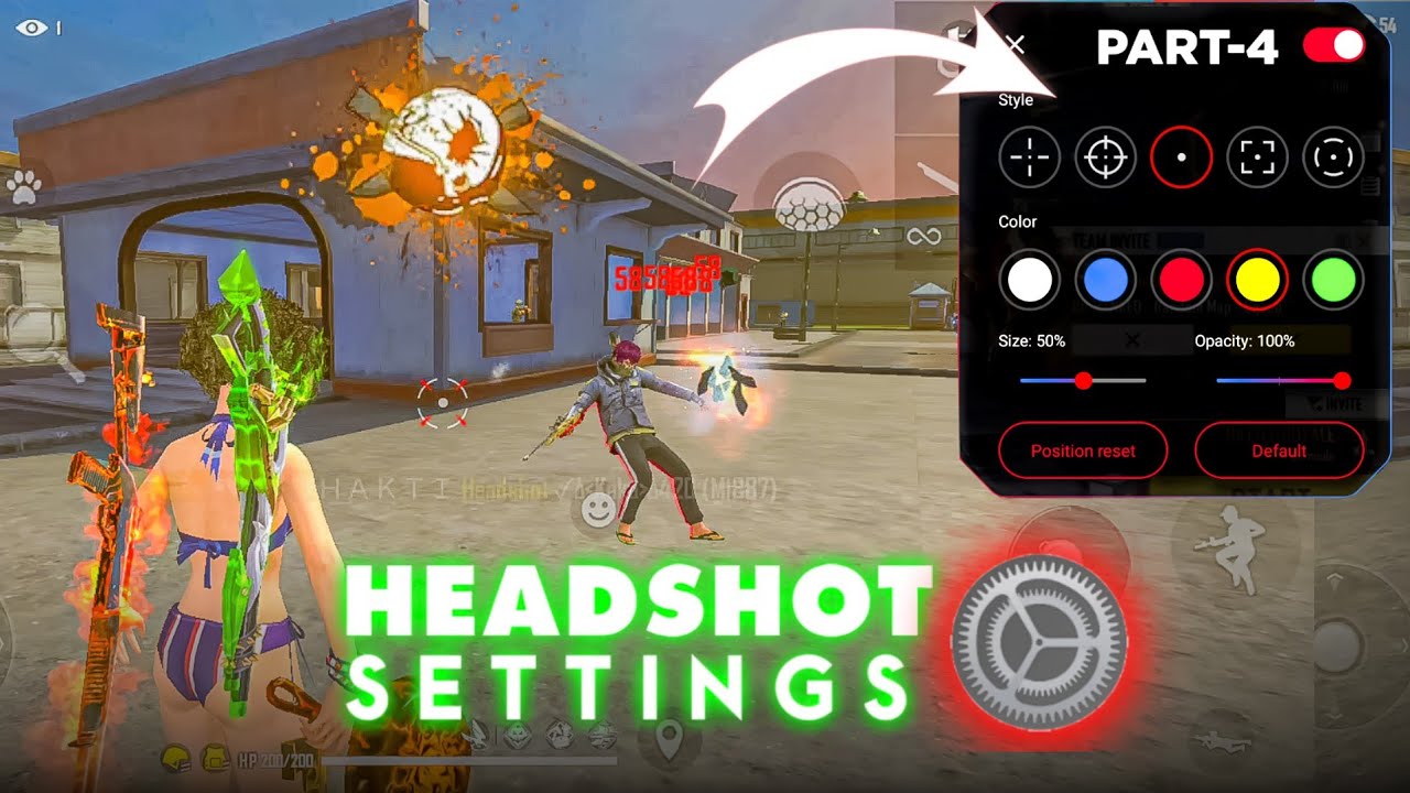 Free fire HEADSHOT settings // Free Fire new HEADSHOT settings - YouTube
