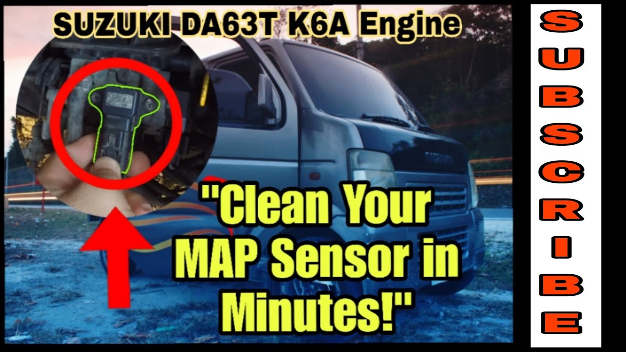 How to Remove and Clean MAP Sensor of Suzuki DA63T K6A Engine - YouTube