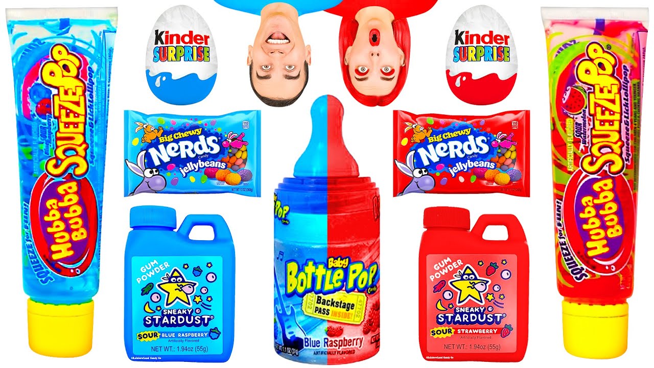 red-food-vs-blue-food-challenge-2-eating-everything-only-in-1-color