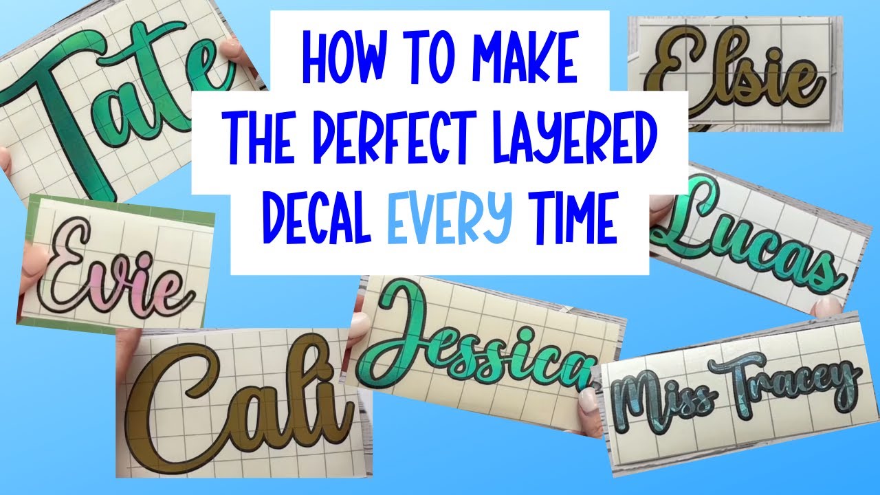 How to make the perfect Layered Vinyl Decal every time! - YouTube