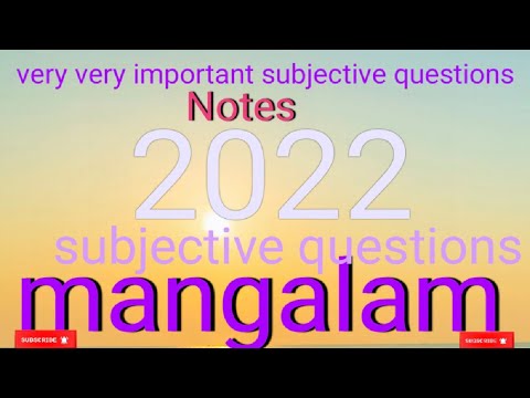 class 10 Sanskrit chapter 1 mangalam|subjective questions|2022-23 ...