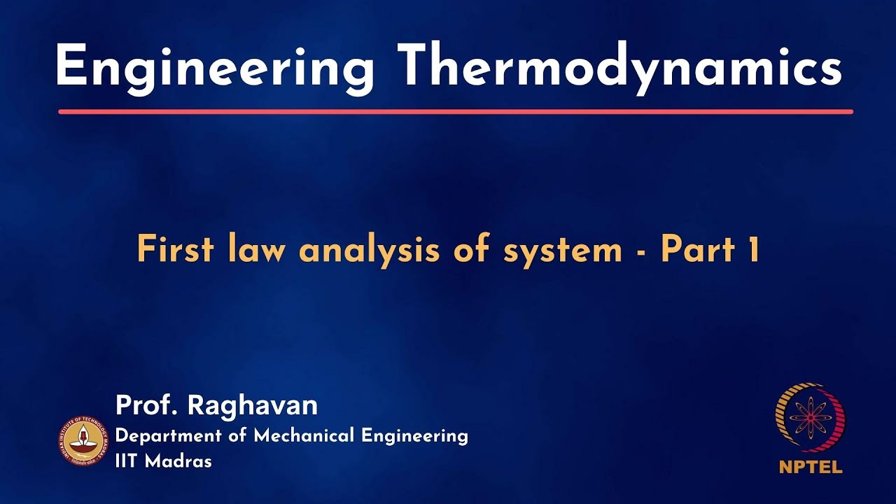 Tutorial 3 - First law analysis of system - Part 1 - YouTube
