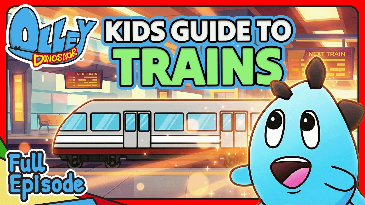 TRAINS - Kids Fun Facts! | Olley Dinosaur | Learn Sing Explore | Kids ...