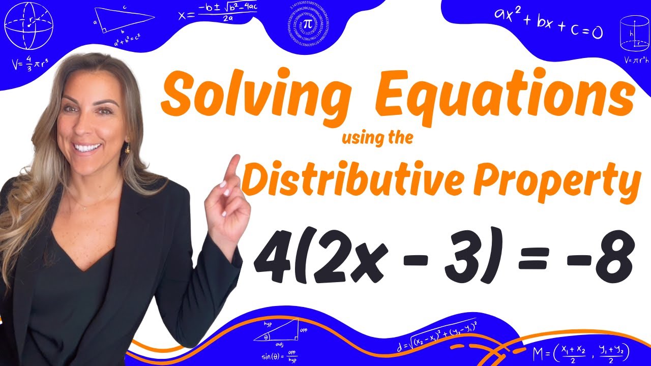 Solve Equations Using the Distributive Property - YouTube
