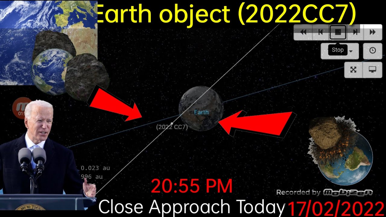 2022Asteroid hitting on earth 🌍 Near earth object today night close ...