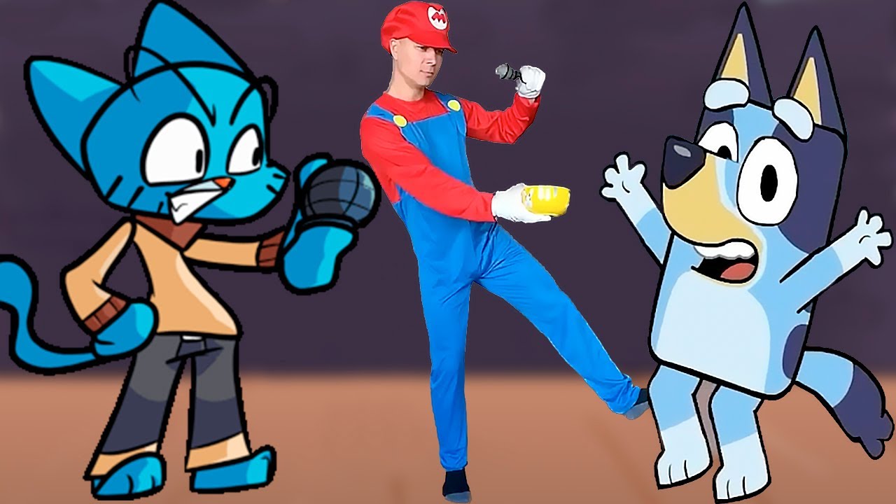 FNF Character Test Gameplay VS Playground | Bluey | Gumball | Mario ...