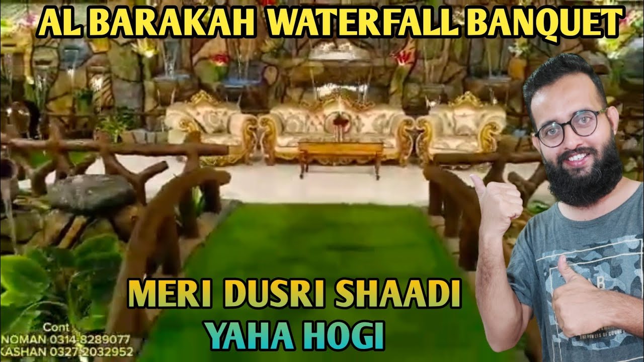WATERFALL STAGE WALA AL BARAKAH BANQUET | KUCH EXTRA KAR | SUMAIR KHAN ...
