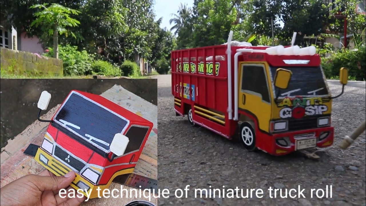 easy technique of miniature truck roll - YouTube