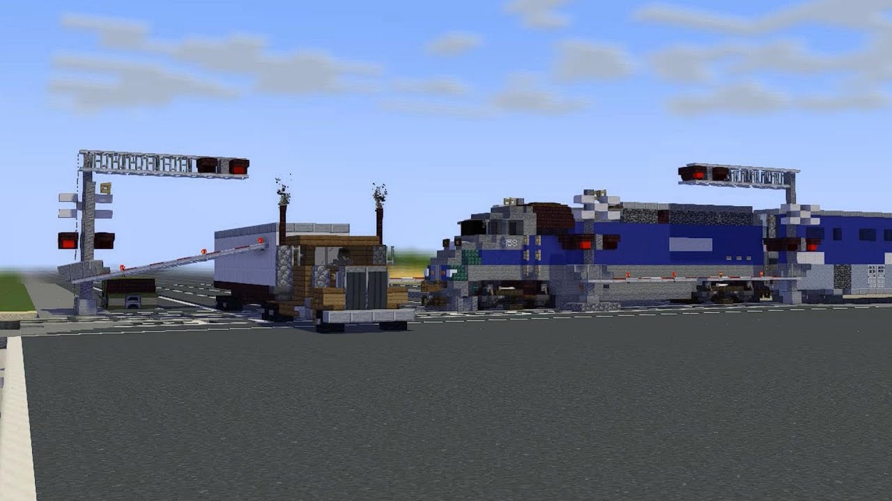 Oxnard Train Crash in Minecraft Animation - YouTube
