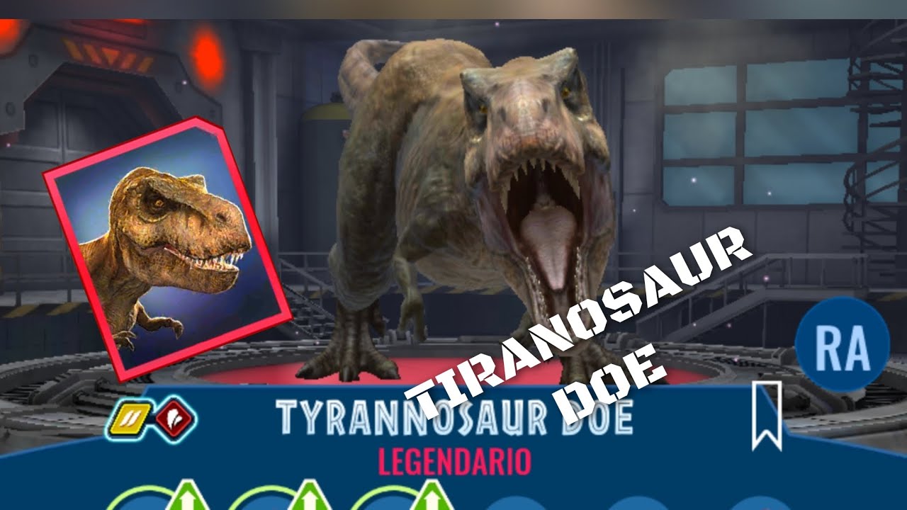 Desbloqueo al Tiranosaur Doe! | Jurassic World Alive - YouTube