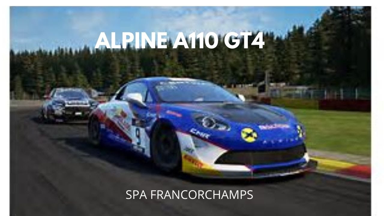 ASSETTO CORSA COMPETIZIONE GT4 ALPINE A110 RACE AT SPA - YouTube
