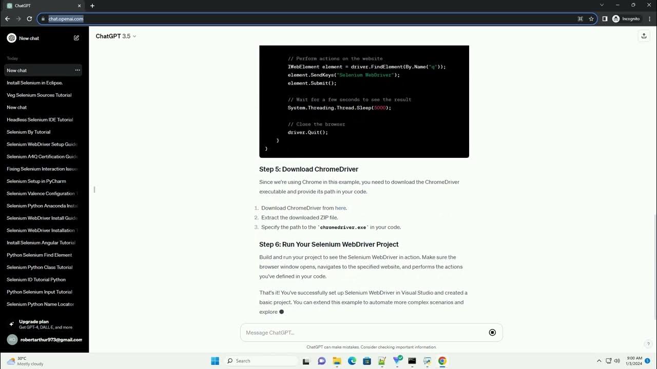 install selenium webdriver in visual studio - YouTube