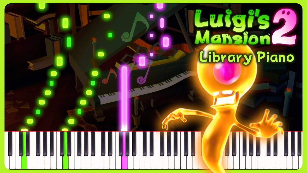 Library Piano ~ Luigi's Mansion 2 | Piano (+ Sheet Music) - YouTube