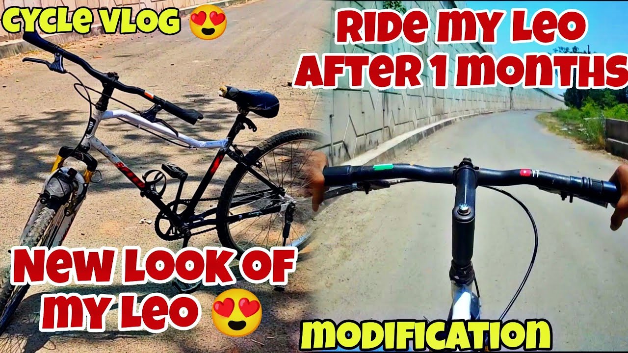 New look of my Leo 😀 || Ride my old cycle after 1 months || Yt Rohit ...