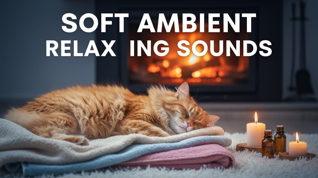 Cozy Cat Purring All Night 🐱 Deep Sleep Sounds for Stress Relief and ...
