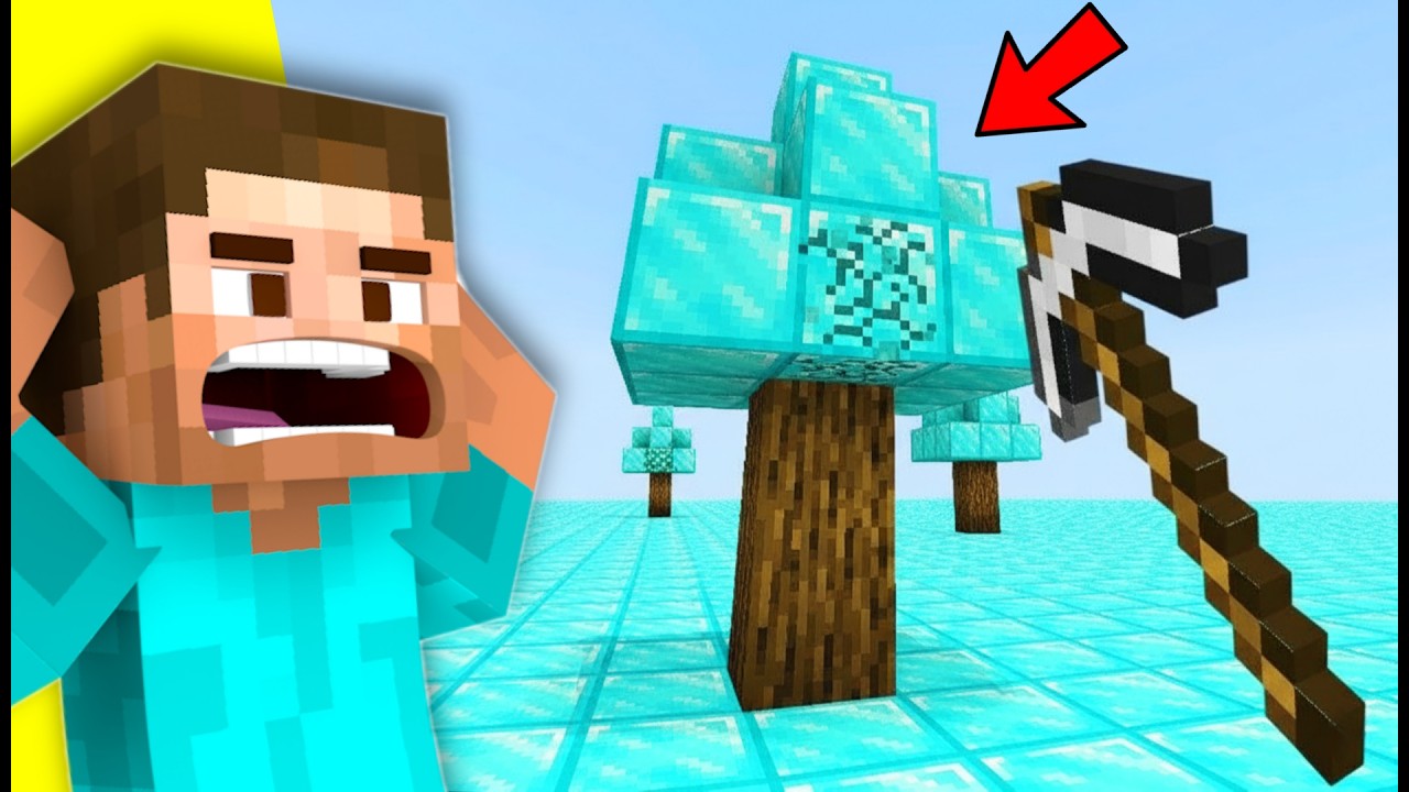 Minecraft but the whole world is Diamond 💎 - YouTube