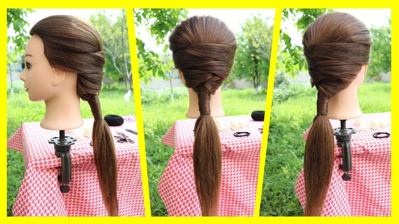 The Criss-Cross Pony | Ponytail Hairstyles | HairStyles Official - YouTube