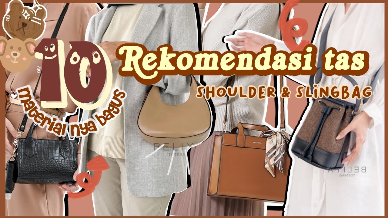 SHOPEE HAUL TAS SELEMPANG & TAS BAHU MODEL NYA KEKINIAN !! bahan nya ...