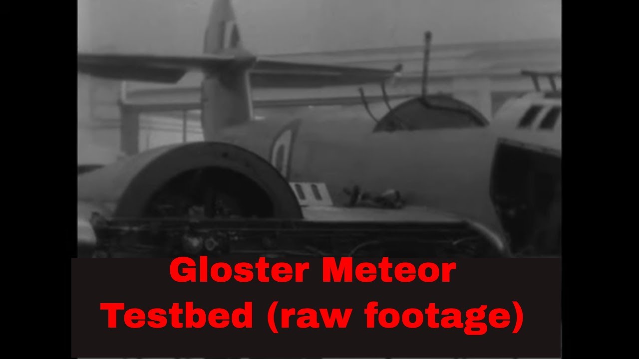 GLOSTER METEOR BRITISH JET AIRCRAFT ENGINE REPLACEMENT ROYAL CANADIAN ...