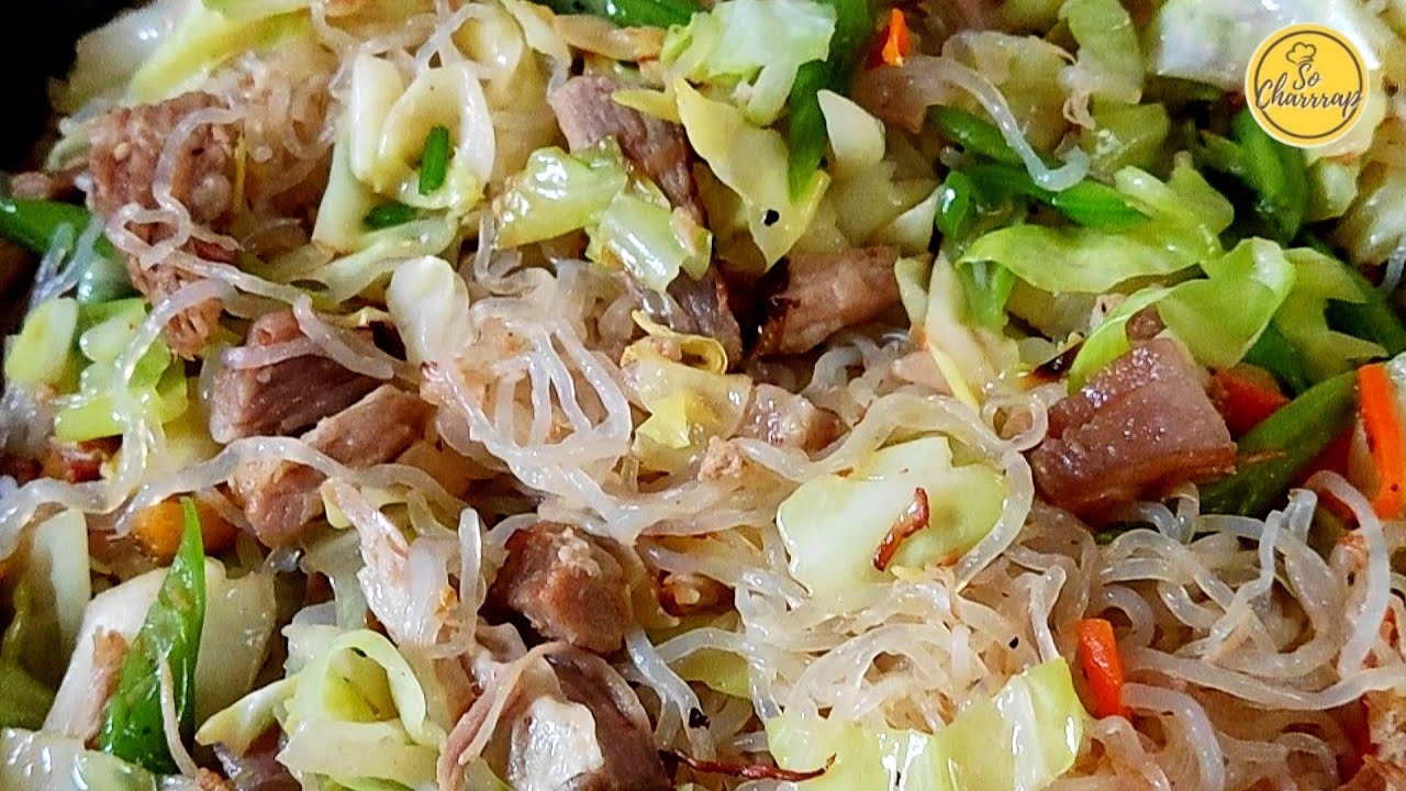 LOW CARB PANCIT BIHON! PANCIT RECIPE/So Charrrap - YouTube