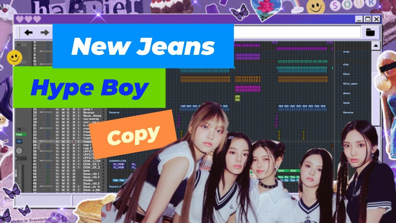 NewJeans (뉴진스) - Hype Boy copy | 뉴진스 하입보이 카피하기 | Logic | instrumental midi - YouTube