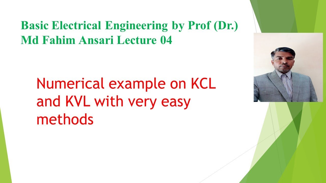 Lecture 03 Numerical example on KCL and KVL - YouTube