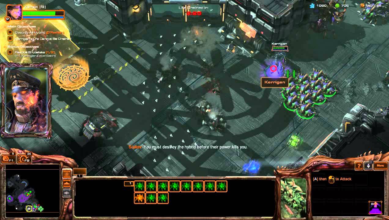 Starcraft 2 Heart of the Swarm Mission 17 Hand of Darkness - YouTube