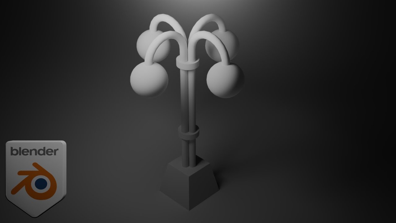 Blender Tutorial / Street lamp - basic modeling - YouTube
