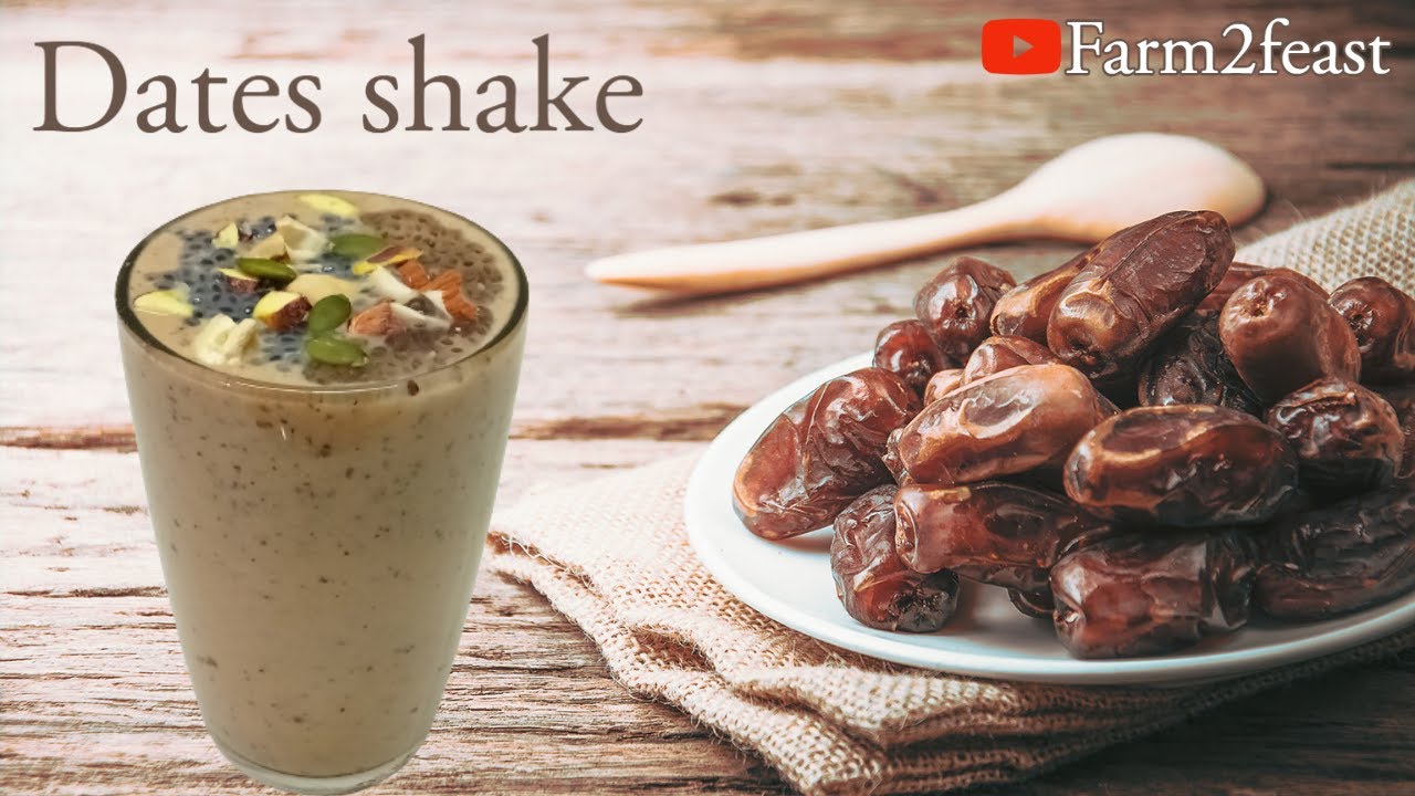 Summer Dates shake/Coconut milk dates shake/Healthy summer drink/No ...