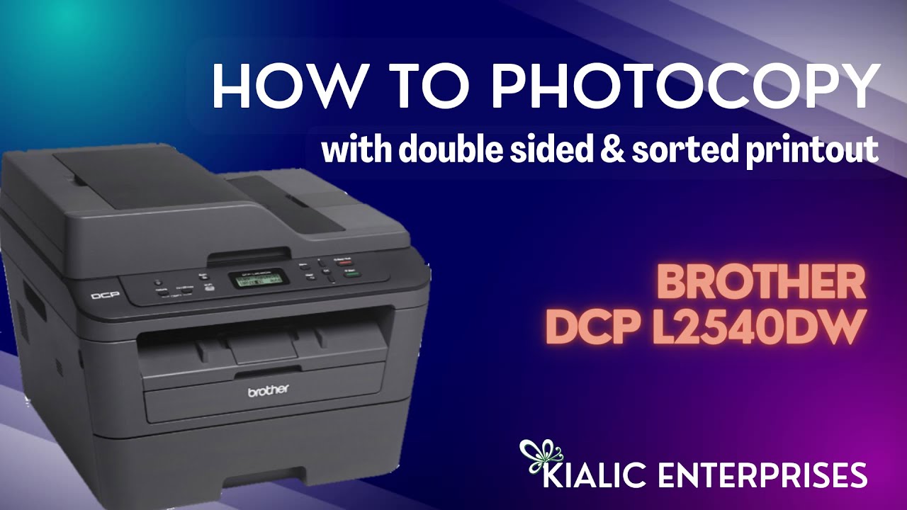 how to photocopy with double sided and sorted printout at brother ...