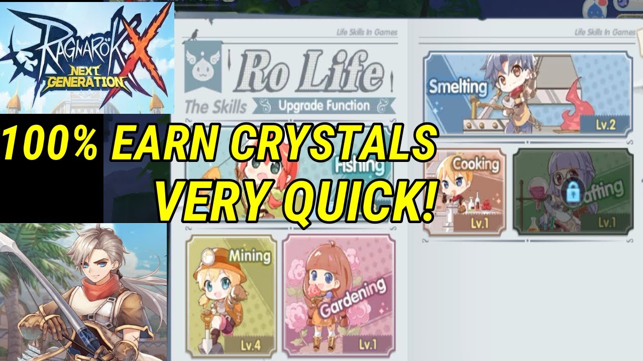Ragnarok X Next Generation[ROX] 100% EARN CRYSTALS VERY QUICK! (Tagalog) - YouTube
