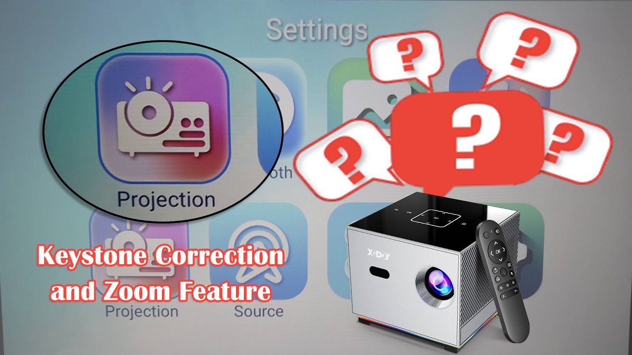 #FAQ | X3 Projector: Keystone Correction and Zoom Feature Demo - YouTube