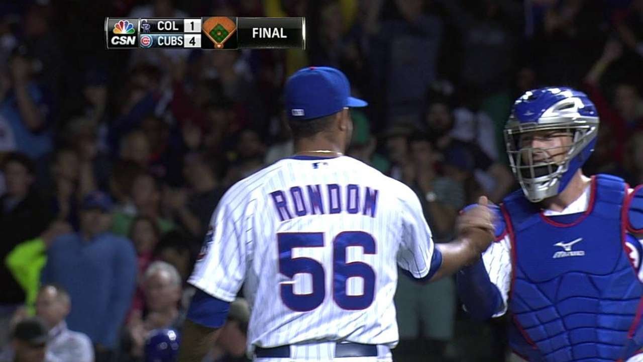 COL@CHC: Rondon induces a groundout, earns the save - YouTube