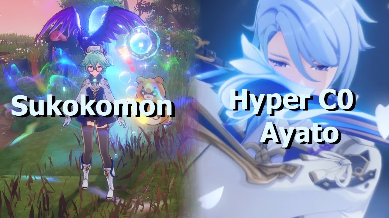[2.8 Abyss] Sukokomon + C0 Ayato Hypercarry - YouTube