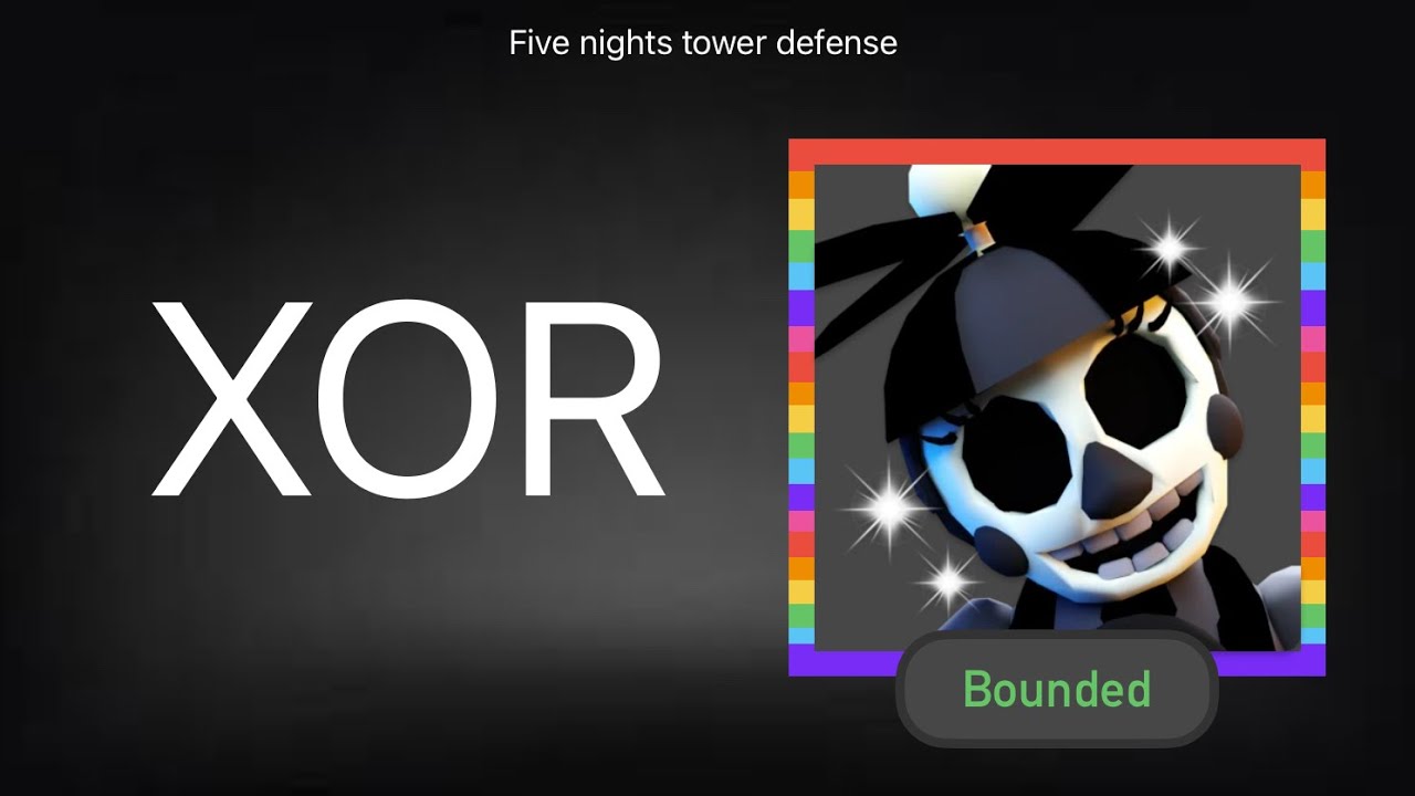 Showcasing the SHINY NIGHTMARE XOR in Five Nights TD! #roblox #fntd # ...