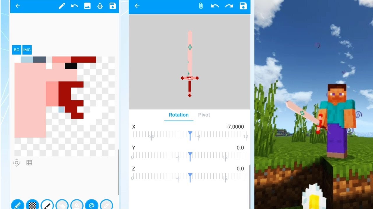 Addon Maker modify Model Editor, Animation for weapons and items ...