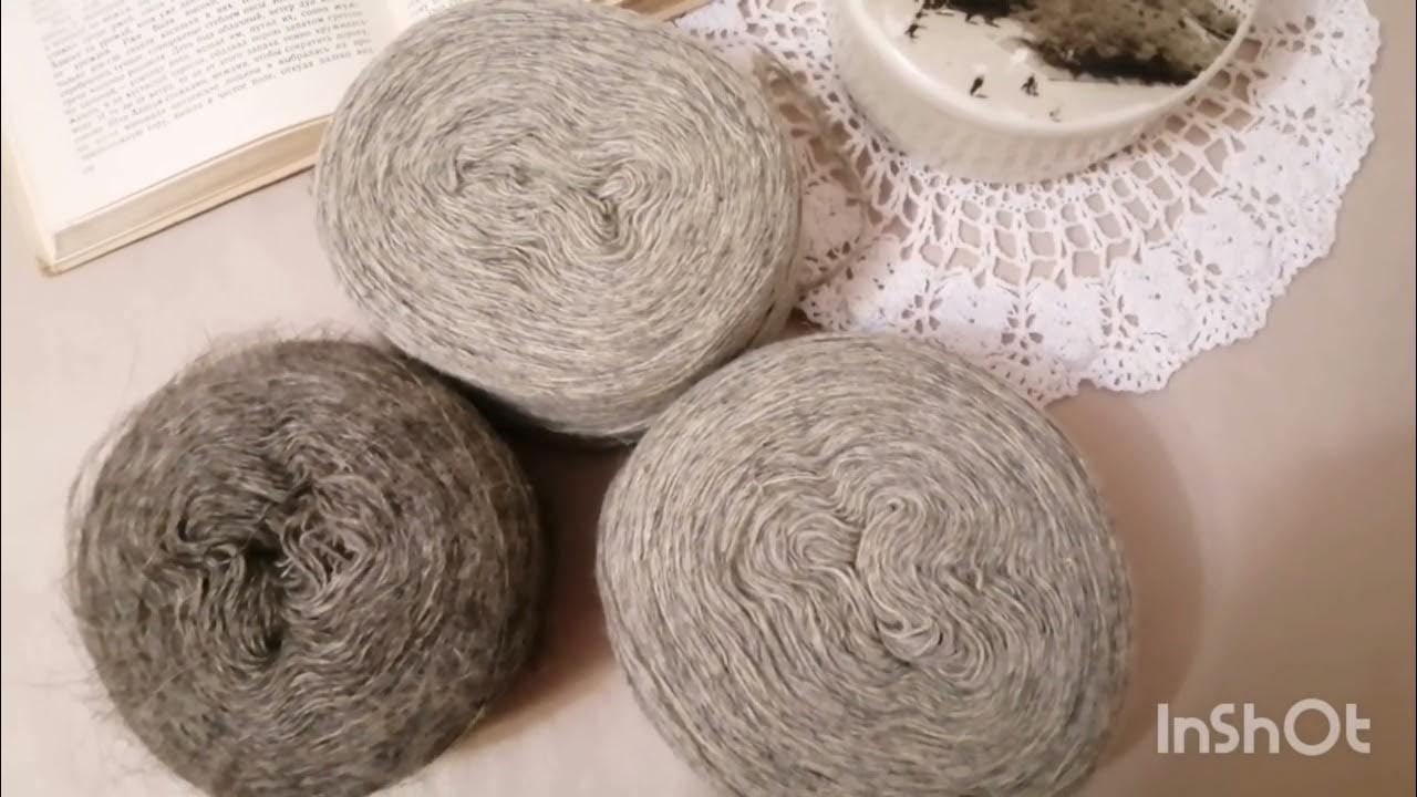 Носки из рассказовской пряжи. Козий пух и овечья шерсть. - YouTube