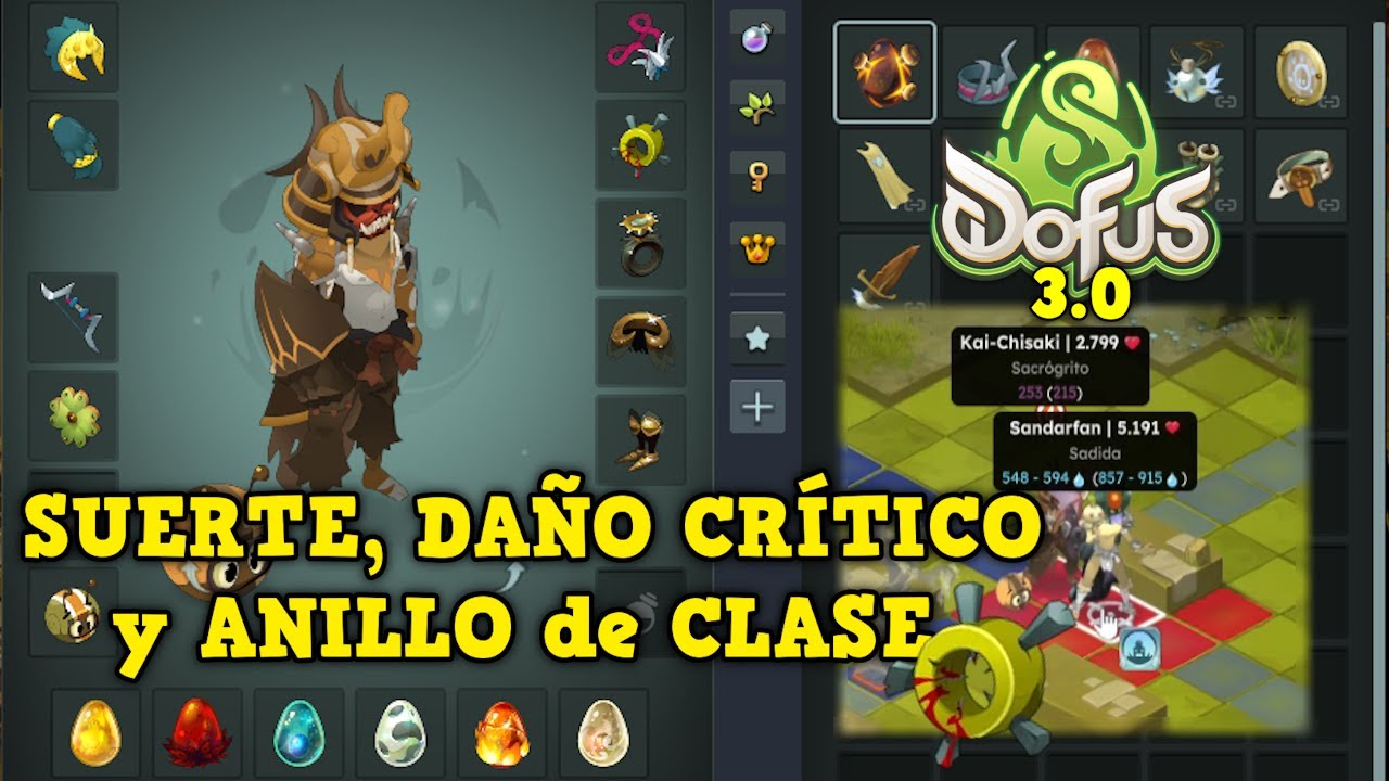 [DOFUS 3.0] ¡SACRO de SUERTE y DAÑO CRÍTICO con ANILLO de CLASE ...