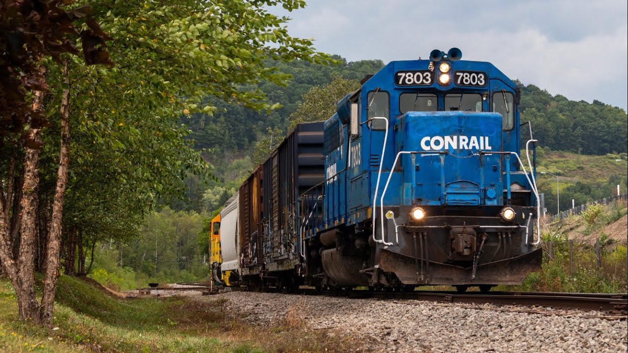 Conrail Lives on the Buffalo & Pittsburgh Railroad 7803 - YouTube