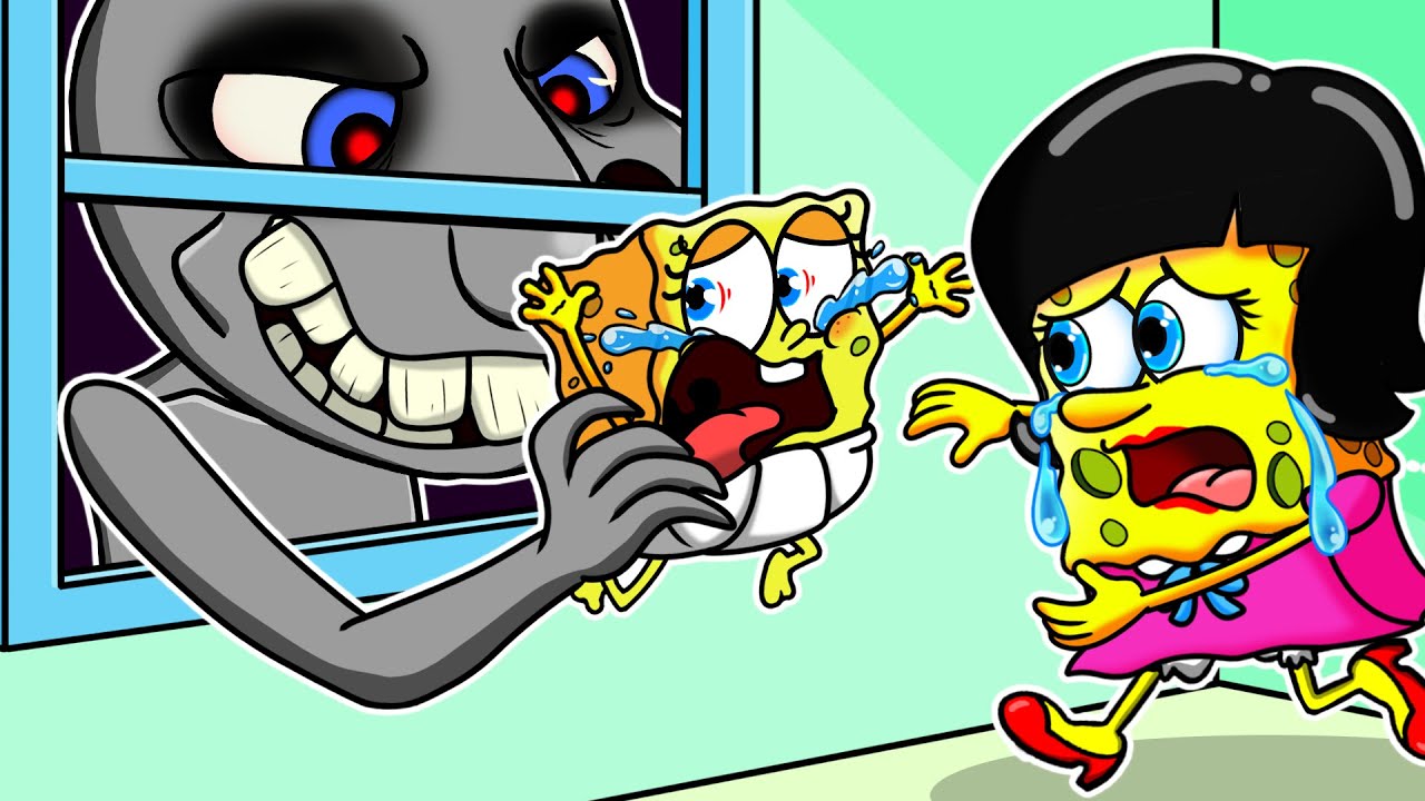 [Animation] MAN FROM THE WINDOW Try to Steal Baby Spongebob | Spongebob ...